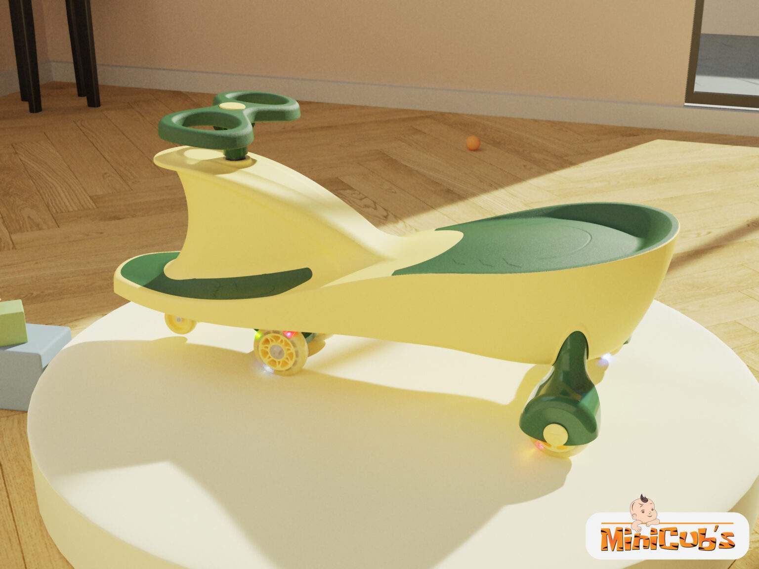 MiniCubs Swing Car – Kids’ Ride-On Toy with Swivel Wheels – Mini Cub's ...